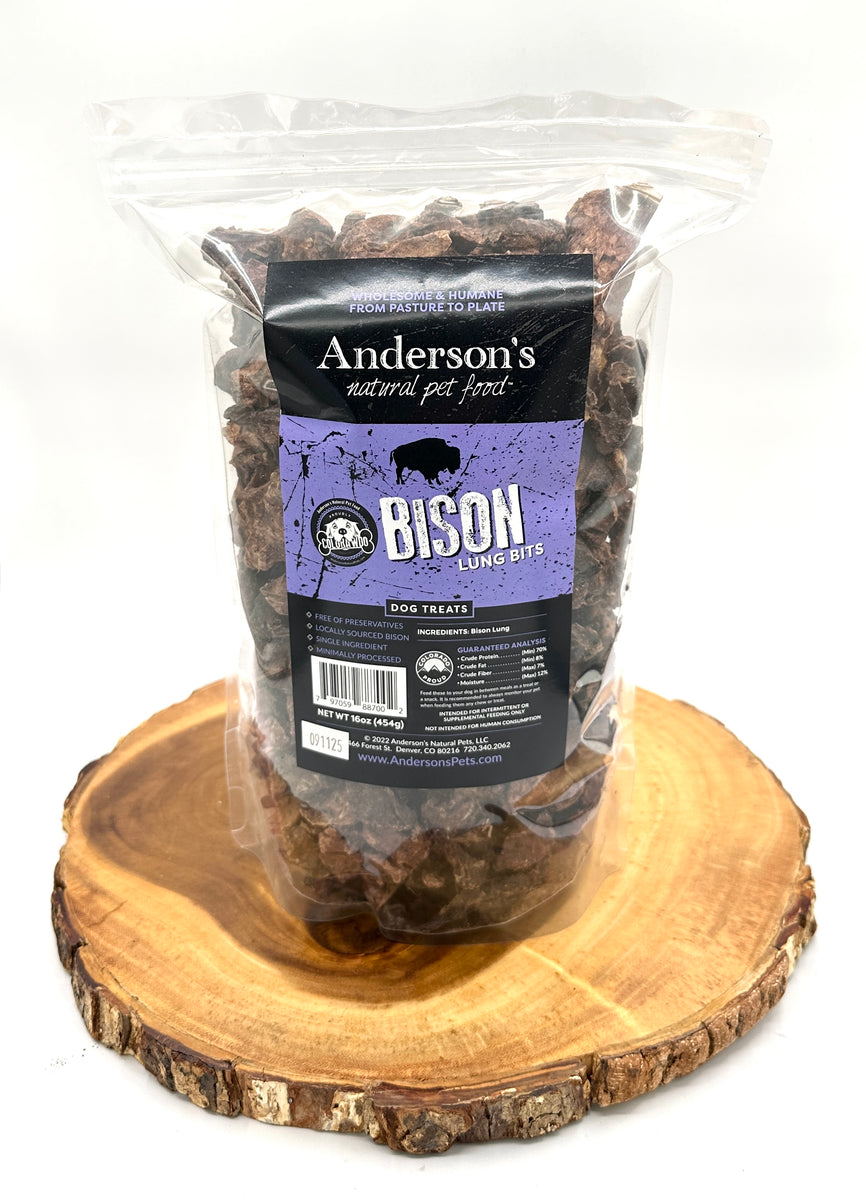Anderson's Bison Lung Bits 16oz – Anderson's Natural Pet Food